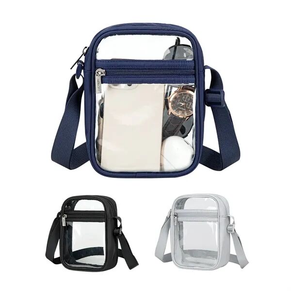 Custom Logo AeroLOFT(R) Clear View Crossbody Stadium Bag with your logo ...