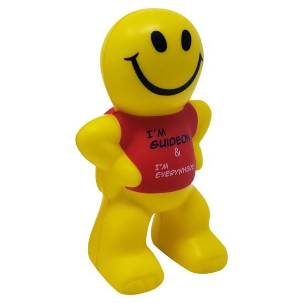 Captain Smiley Stress Ball with your logo | ImprintLogo.com