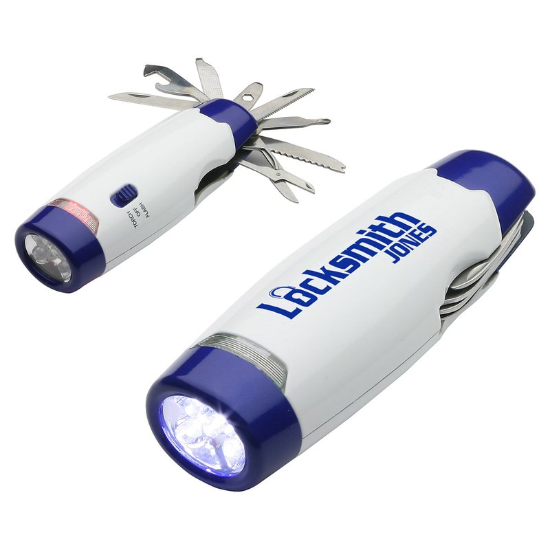 Emergency multi tool with LED light Custom Imprinted | ImprintLogo.com