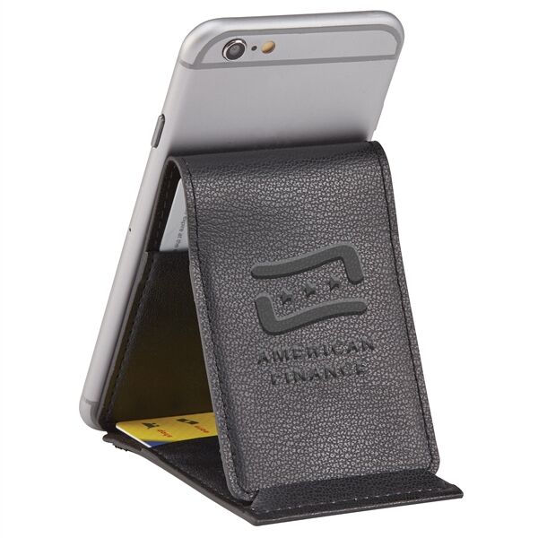 Cell Mate Smartphone Wallet & Stand - Trifold Leather with your logo ...