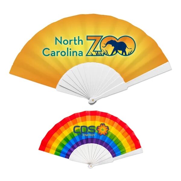 Custom Imprinted Folding Hand Fan Full Color with your logo ...