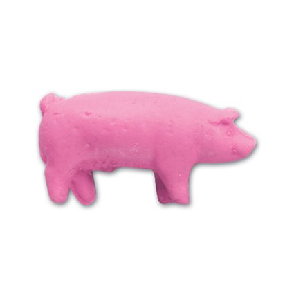 Pink Pig Pencil Top Eraser with your logo | ImprintLogo.com