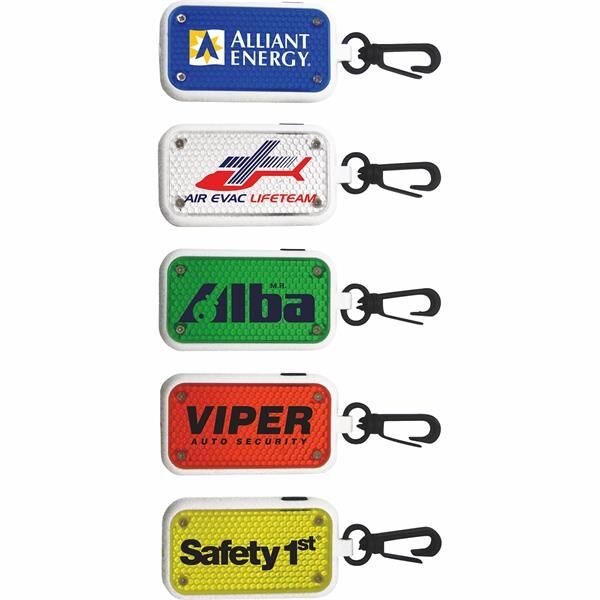 Reflector Clip-On Safety Light with your logo | ImprintLogo.com