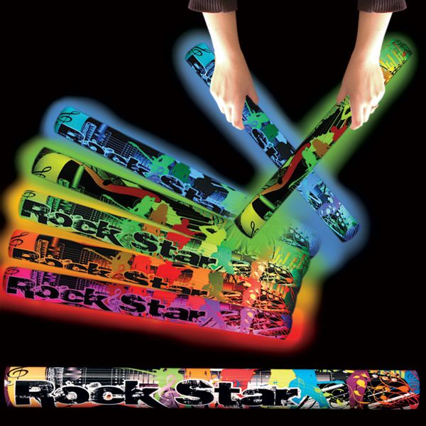 Rock Star Light Up LED Glow Lumiton with your logo | ImprintLogo.com