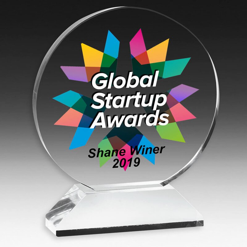 Round Award On Elevated Base - Full Color with your logo | ImprintLogo.com