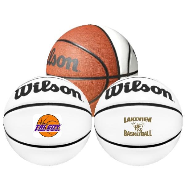 Wilson Autograph Basketball - Full Size with your logo | ImprintLogo.com